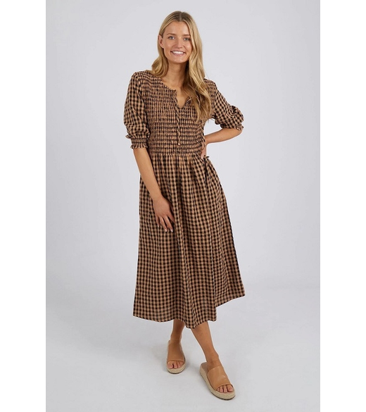 Willa check s/slv dress - Dresses : Gaby's Warkworth - ELM H22